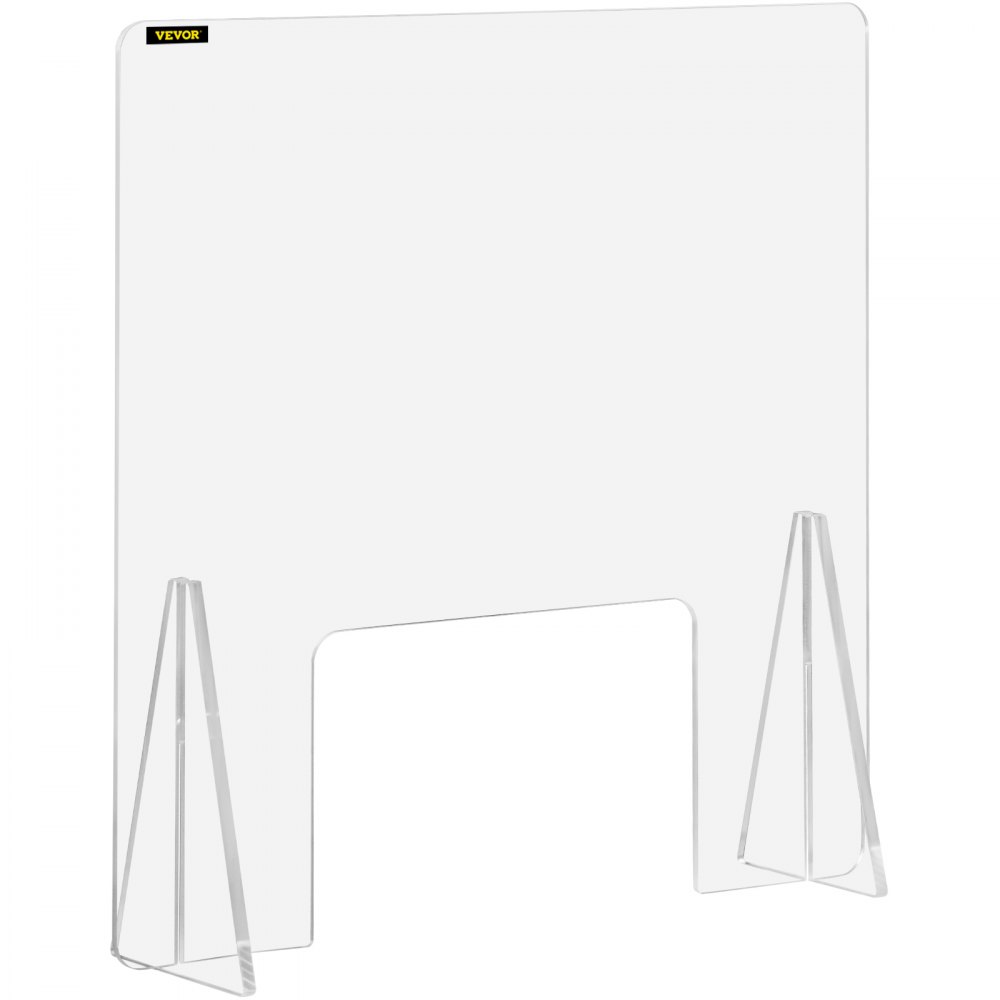 VEVOR Sneeze Guard for Counter 24"x24" Acrylic Shield for Desk 0.2 ...