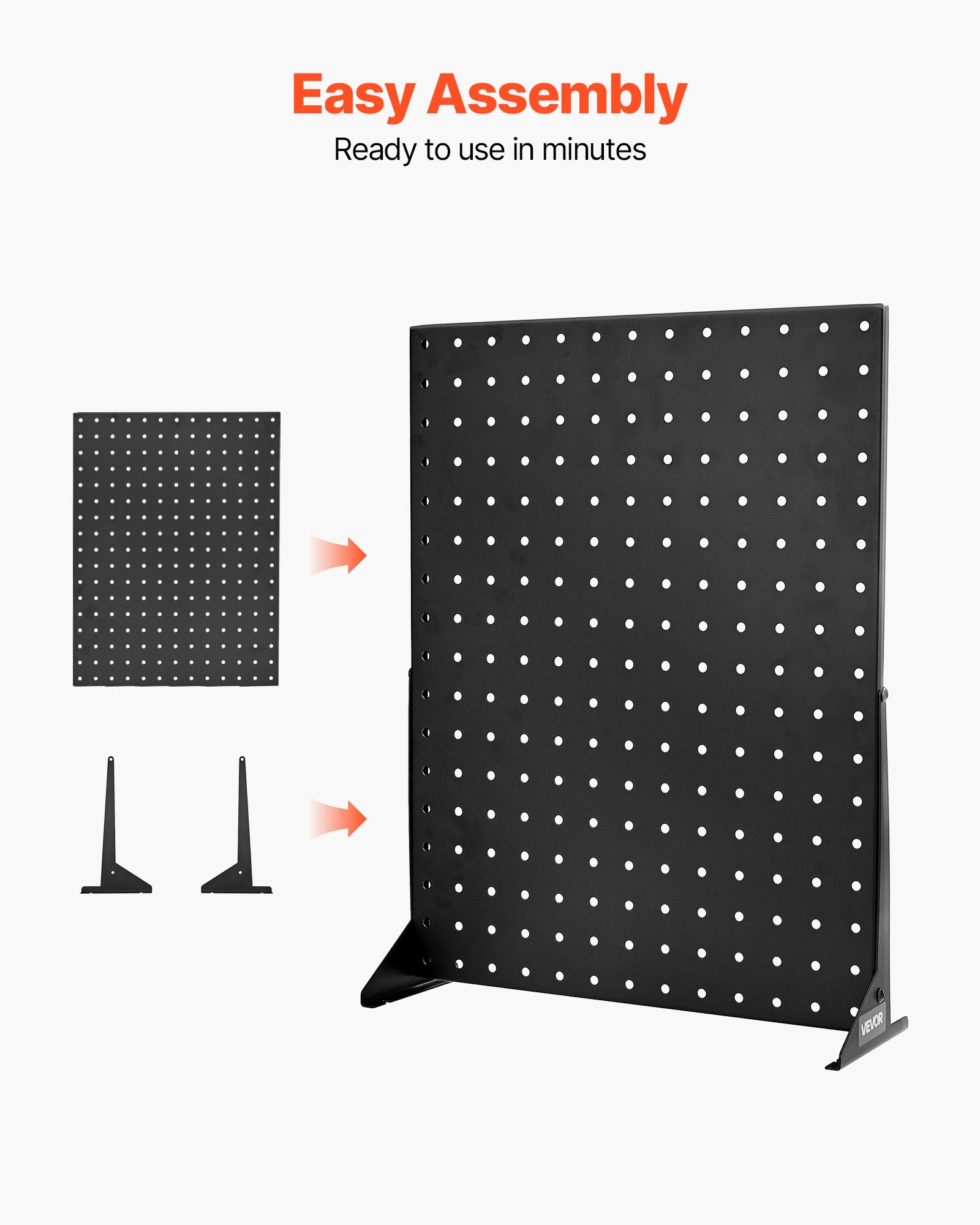 VEVOR Pegboard Display Stand, 43 x 33 cm Tabletop Pegboard Display ...