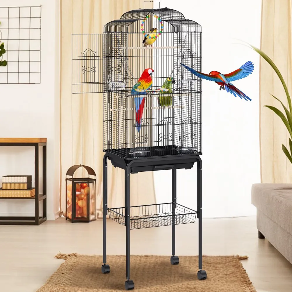 VEVOR 60 Inch Flight Bird Cage Metal Large Parakeet Cages For vevor-60-inch-flight-bird-cage-metal-large-parakeet-cages-for