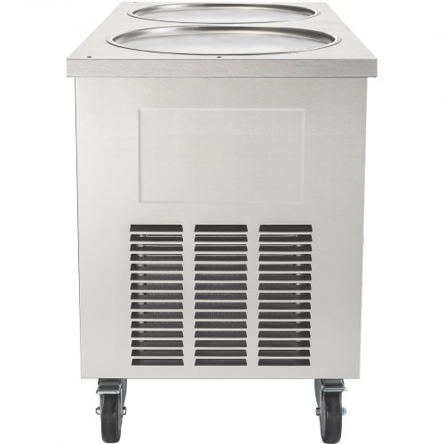 VEVOR Commercial Rolled Ice Cream Machine, 1800W Stir-Fried Ice Roll ...