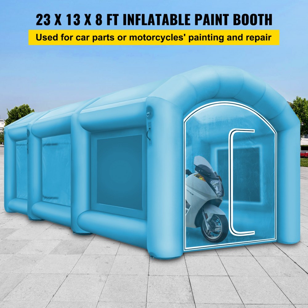 23x13x8Ft Inflatable Spray Booth Custom Tent Car Paint Booth Inflatable ...