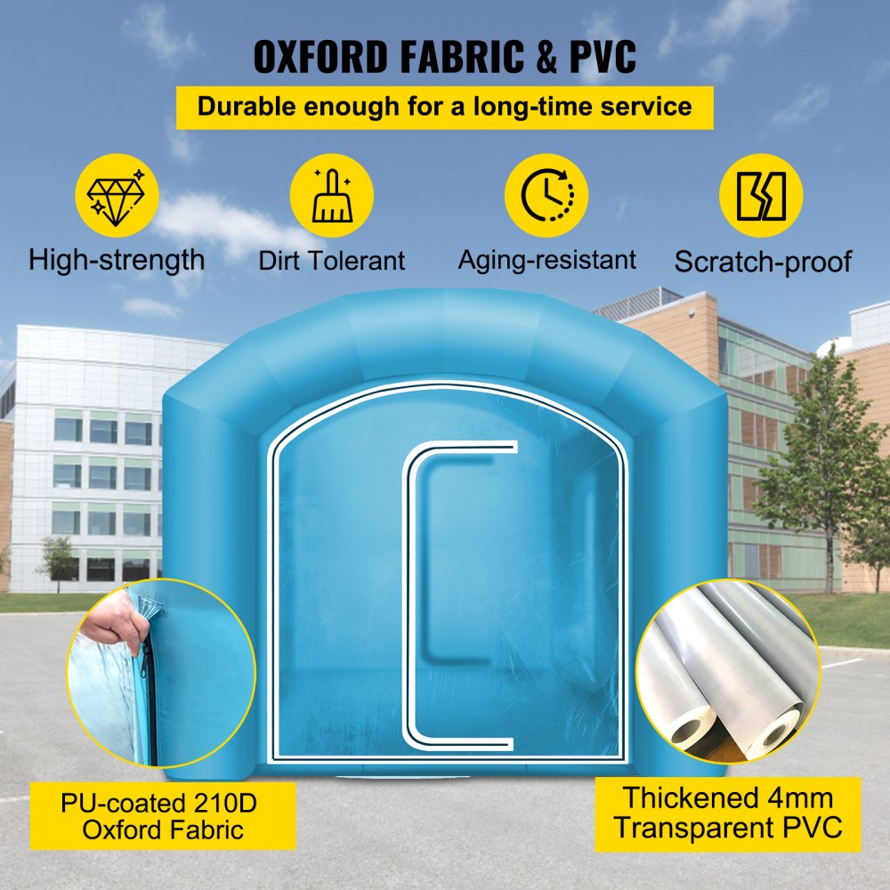 23x13x8Ft Inflatable Spray Booth Custom Tent Car Paint Booth Inflatable ...