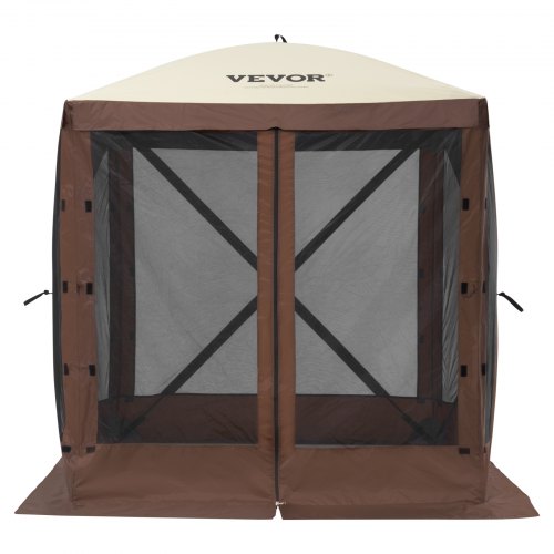 VEVOR Pop Up Gazebo Tent, Pop-Up Screen Tent 4 Sided Canopy Sun Shelter ...