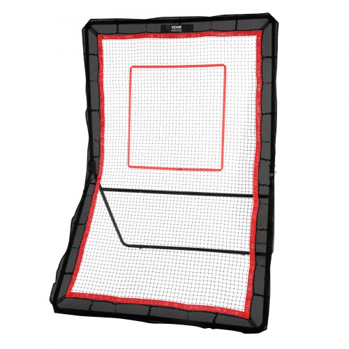 VEVOR Lacrosse Rebounder for Backyard, 5x7 Ft Volleyball Bounce Back ...