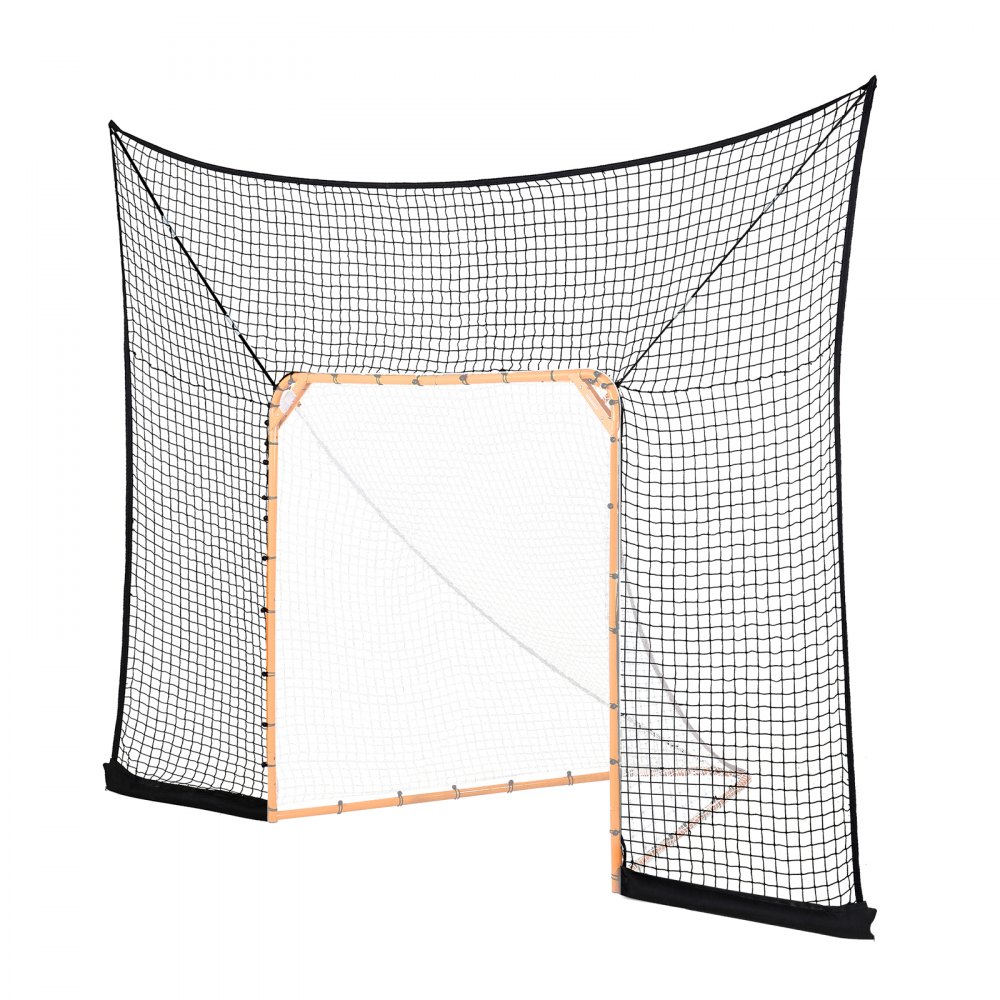 VEVOR Lacrosse Net Backstop – 12x9ft Size, 6x6ft Goals