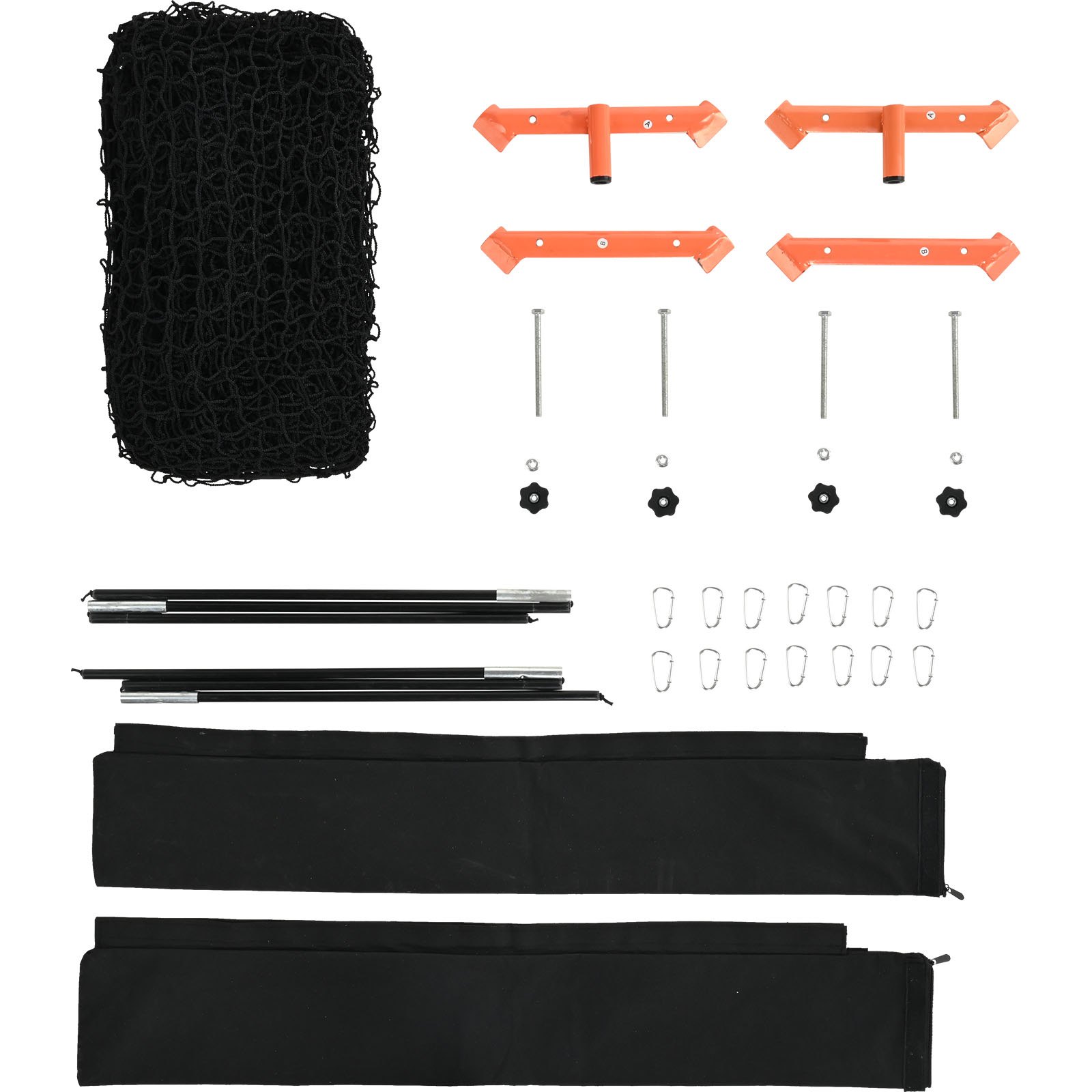 VEVOR Hockey and Lacrosse Goal Backstop with Extended Coverage, 12' x 9 ...