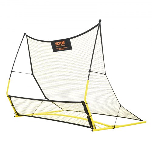 VEVOR Soccer Trainer, 2-IN-1 Portable Soccer Rebounder Net, 71"x40 ...