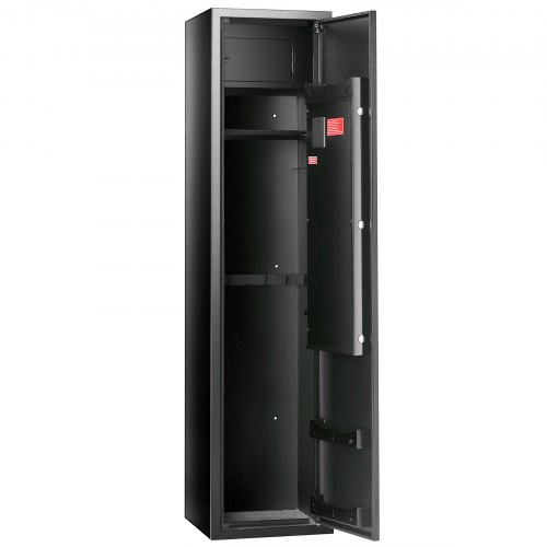 VEVOR Gun Safe Rifle Safe with Built-in Storage Locker 5 Rifles Storage ...