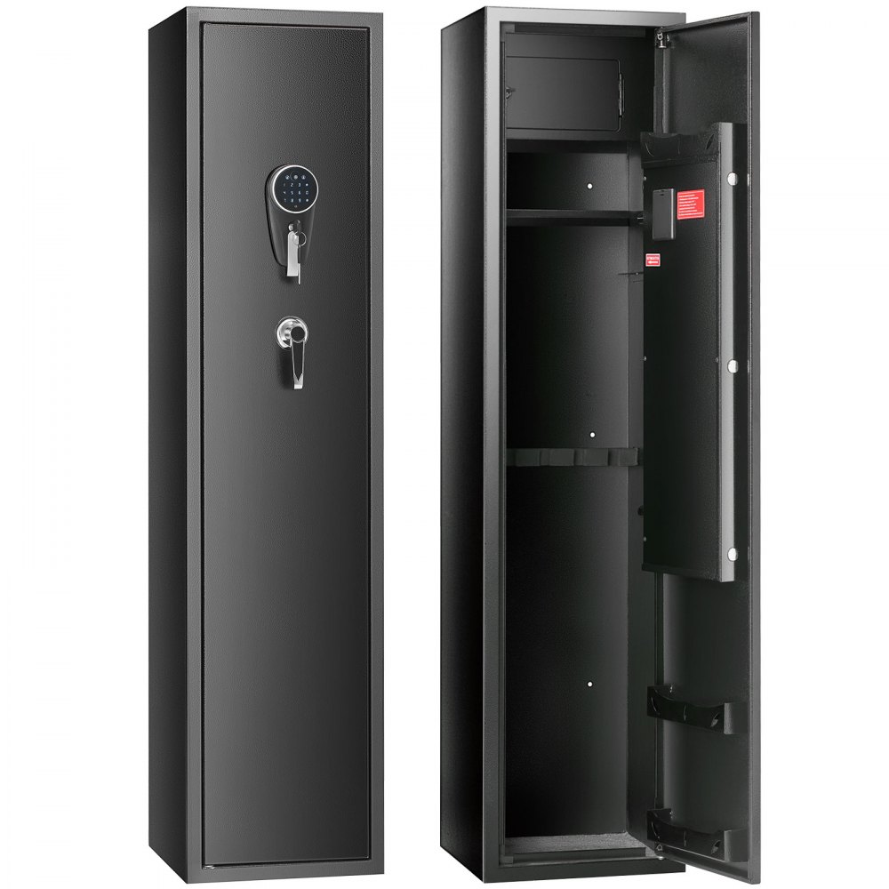 VEVOR 5 Rifles Gun Safe, Rifle Safe with Lock & Digital Keypad, Gun ...