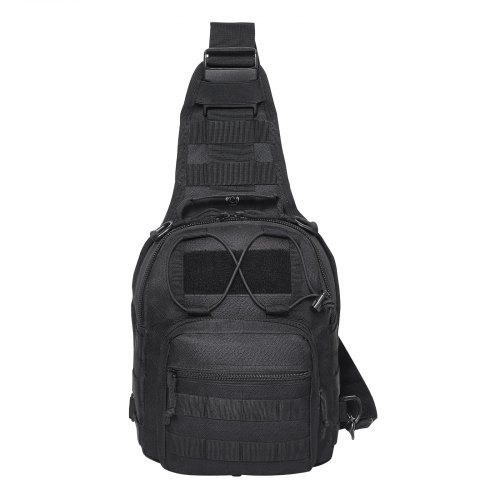 Tactical Sling Bag 10L Military Rover Shoulder Sling Backpack Black ...