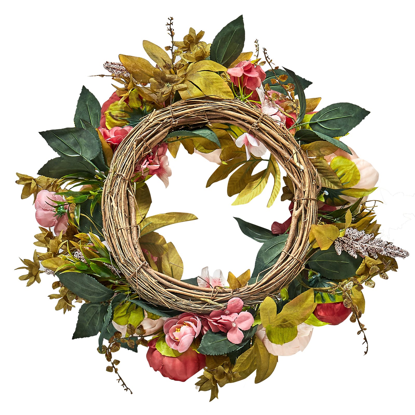 VEVOR Decorative Door Wreaths: 19-inch 1:1 Realistic Flowers