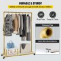 VEVOR Clothing Garment Rack, 47.2"x14.2"x63.0", Heavy-Duty Clothes Rack ...