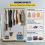 VEVOR Clothing Garment Rack, 39.4"x14.2"x59.1", Heavy-Duty Clothes Rack ...