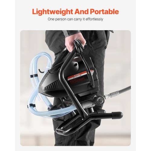 Stand Airless Paint Sprayer Electric Paint Sprayer Machine 650W 3000PSI ...