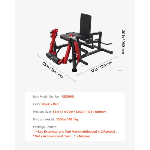 Leg Extension Curl Machine Seated Leg Rotary Extension Bench for Thigh ...
