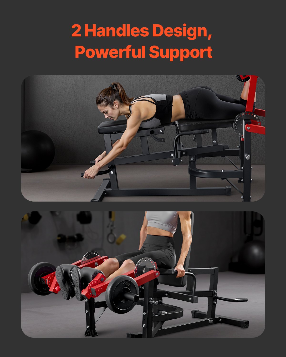 VEVOR Leg Extension and Curl Machine, Seated Leg Rotary Extension for ...