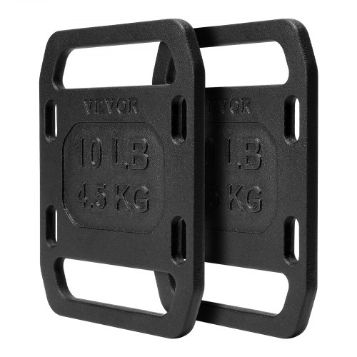 VEVOR Cast Iron Ruck Weights for Rucking Weight Plate with Handle 10LB ...