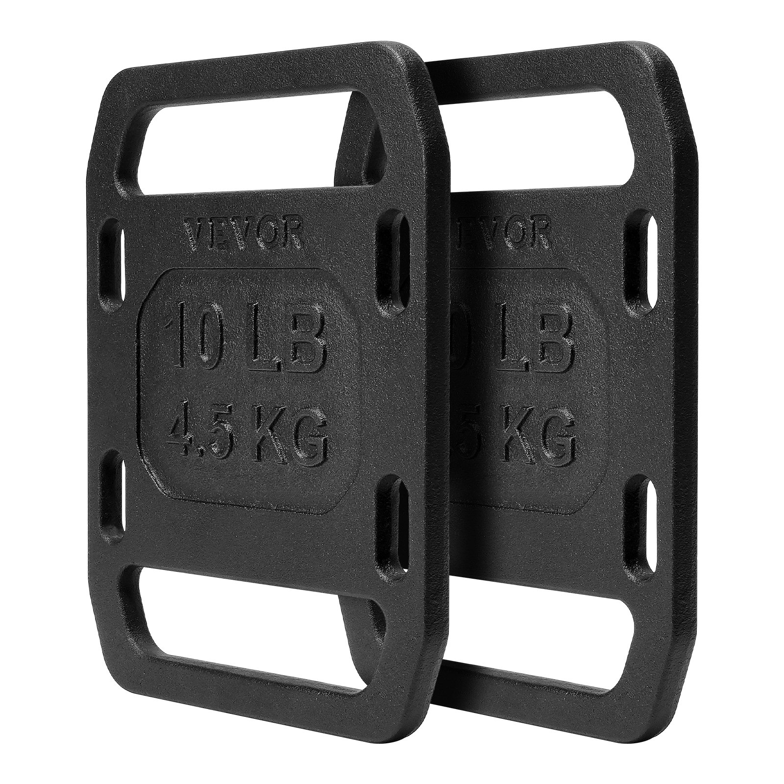 VEVOR Cast Iron Ruck Weights, 10LB Pair Ruck Plate, Weighted Weights ...