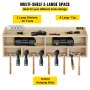 VEVOR Power Tool Organizer, Wall Mount Drill Holder, 10 Drill Hanging ...