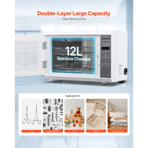 Nail Tool Cleaning Machine 12L Large Capacity Tool Cabinet Cleaner ...