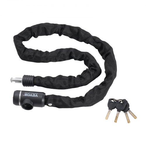 VEVOR Bike Chain Lock 3.94FT Heavy Duty Bike Lock Anti-Theft Bicycle ...
