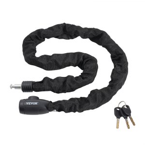VEVOR Bike Chain Lock, 3.94 Ft Combination Bicycle Chain Lock with 4 ...