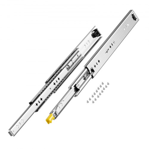 1 Pair 16-60 in Drawer Slides Ball Bearing Full Extension | VEVOR US