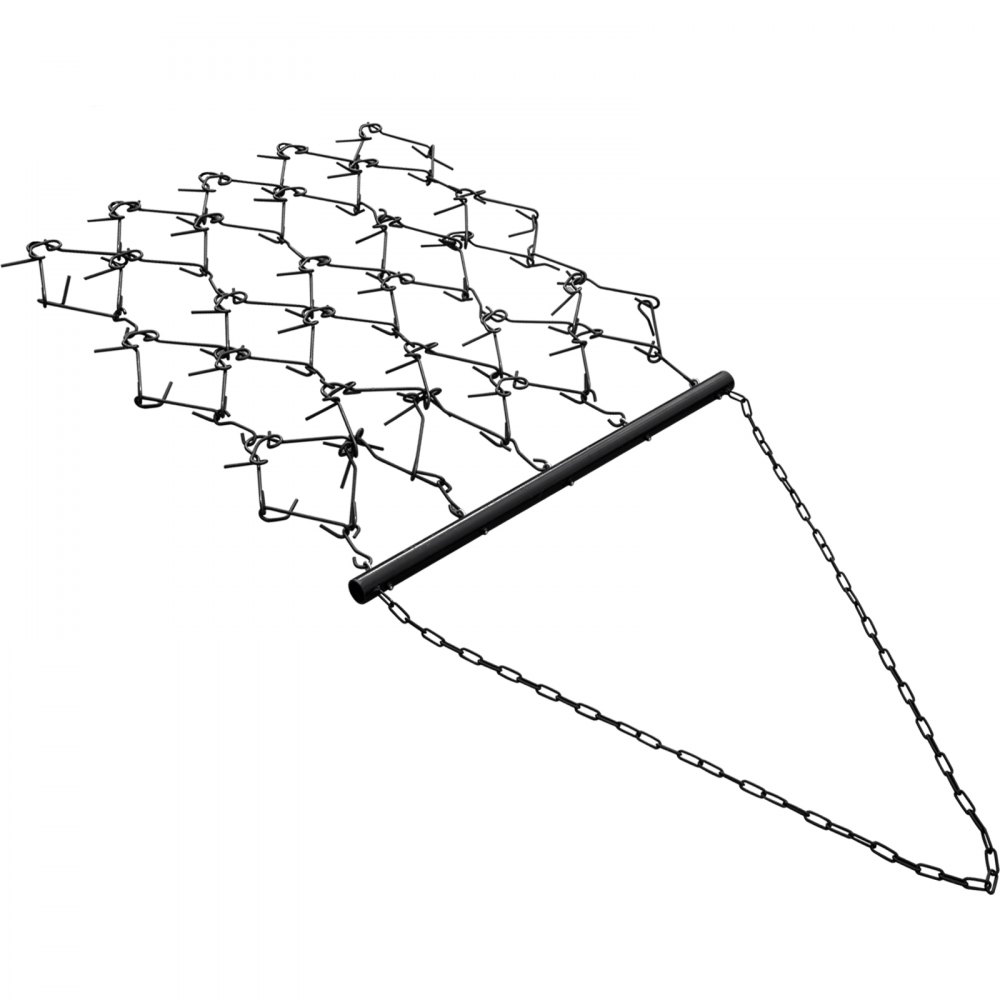 Vevor Drag Harrow Atv Lawn Rake 4'x 4' Chain Field Drag For Landscape ...