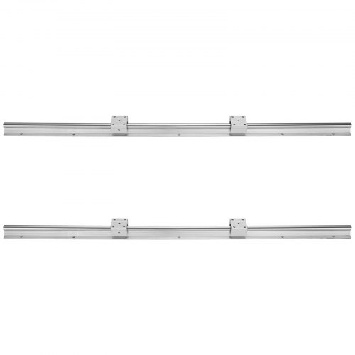 VEVOR Linear Guide Rail Set, SBR20 1200mm, 2 PCS 47.2 in/1200 mm SBR20 ...