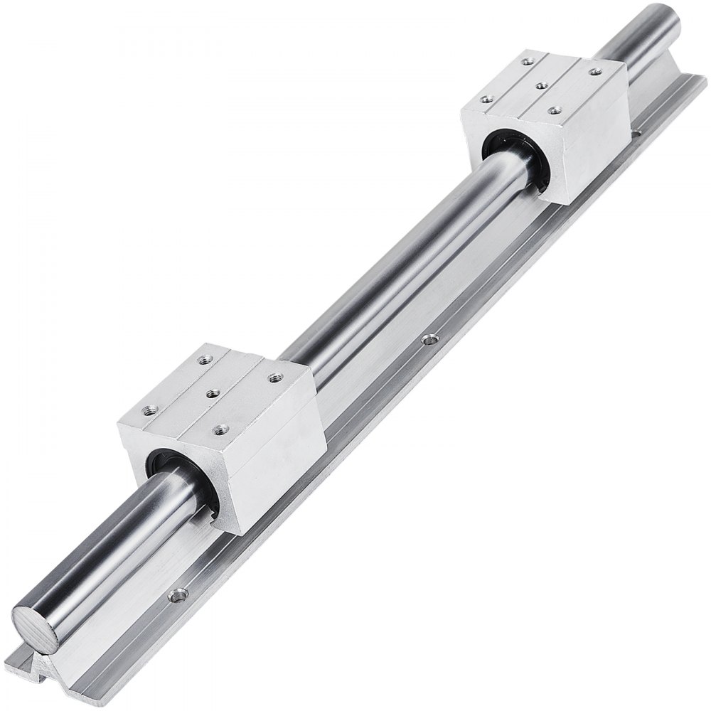 VEVOR SBR25-530mm Linear Rail 2x Bearing Blocks Routers Aluminum Alloy ...