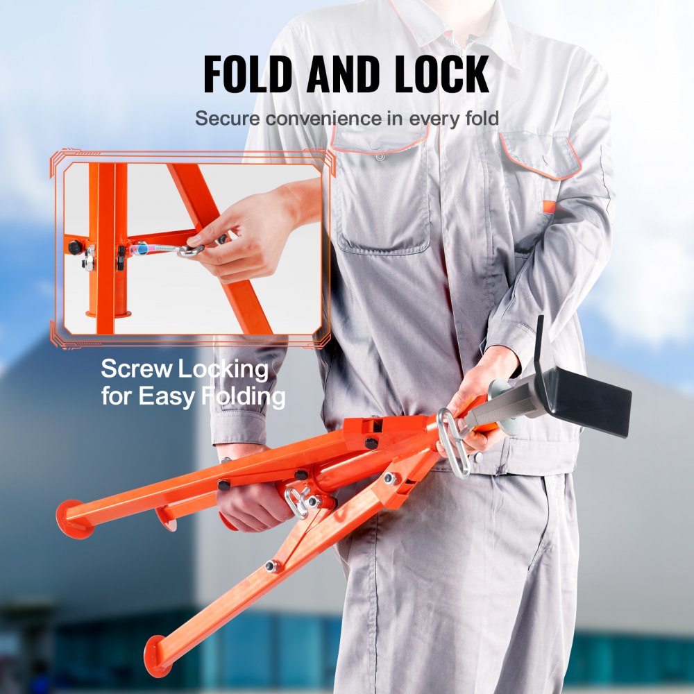 VEVOR Pipe Stand, 2500LBS Heavy Duty Pipe Jack Stands, 27.2"-52" Height ...