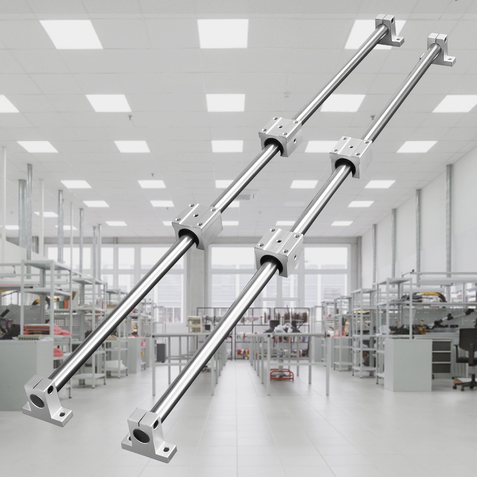 VEVOR Linear Guide Rail Set, SFC20 1000mm, 2 PCS 39.4 in/1000 mm SFC20 ...