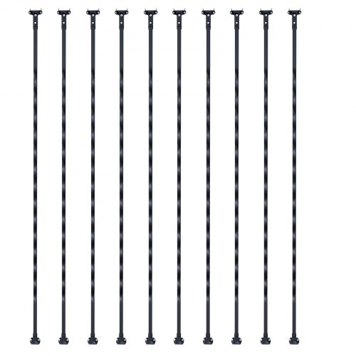 VEVOR Staircase Metal Balusters, 44'' x 1/2" Galvanized Steel ...