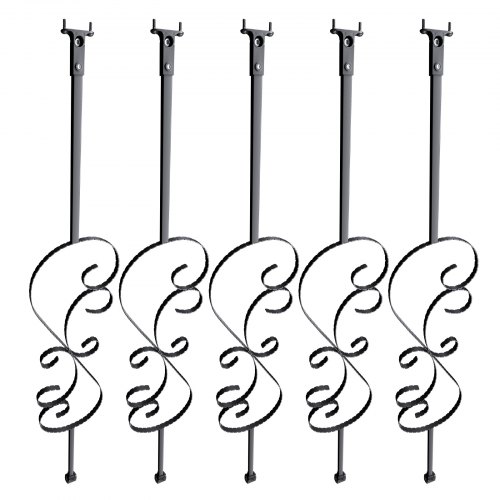 VEVOR Staircase Metal Balusters, 44'' x 1/2" Galvanized Steel ...