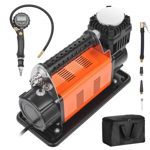 VEVOR 12V Heavy Duty Portable Air Compressor Car Tire Inflator 7.06CFM ...