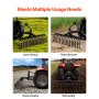 VEVOR 50 in Lanscape Rock Rake, 3-Point Tow Behind Landscape Rake with ...