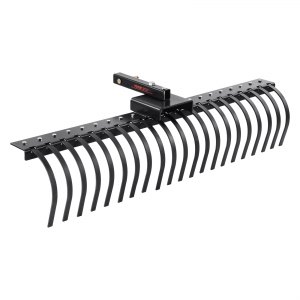 VEVOR Tow Behind Landscape Rake, 60" Tow Dethatcher with 21 Steel Coil ...