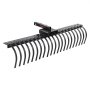 VEVOR Tow Behind Landscape Rake, 60" Tow Dethatcher with 21 Steel Coil ...