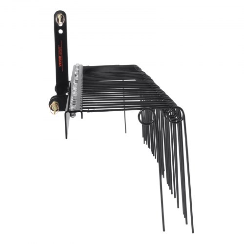 VEVOR Tow Behind Landscape Rake, 72" Tow Dethatcher with 32 Steel Tines ...