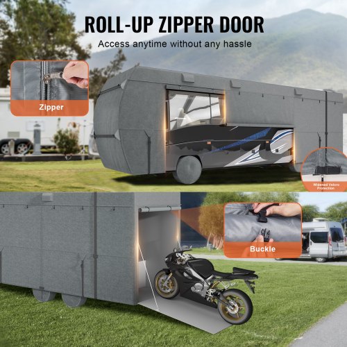 VEVOR Class C RV Cover Motorhome Cover 29-32 ft Oxford Fabric Motorhome ...