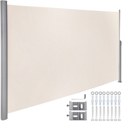 VEVOR VEVOR Creamy-white Retractable Patio Screen 71 Inch In Height ...