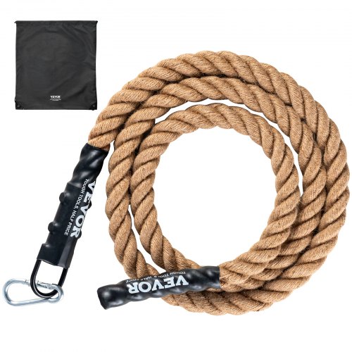VEVOR 1.5"x10FT Gym Climbing Rope Fitness Strength Training Rope Home ...