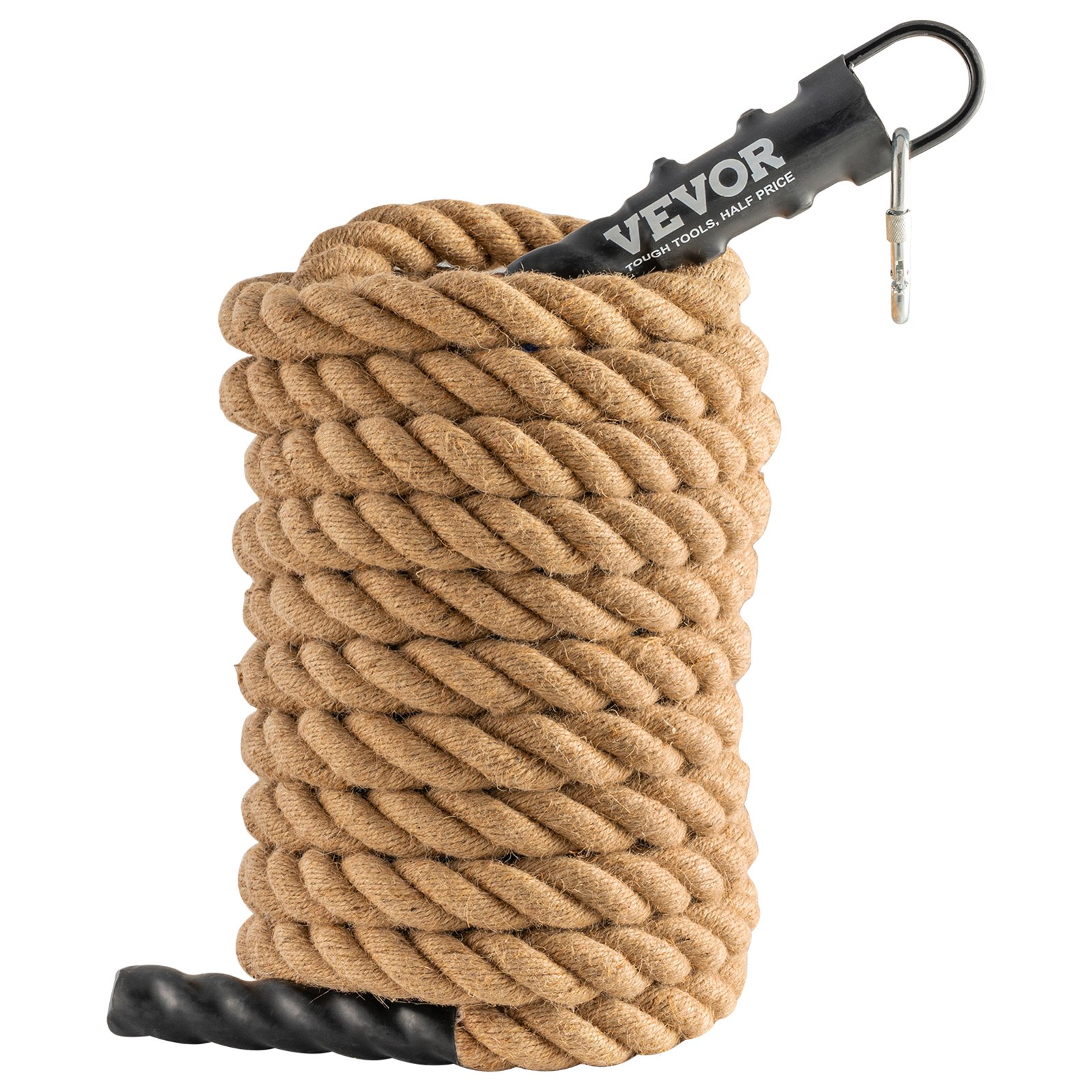 VEVOR Gym Climbing Rope, 1.5" Diameter 30 ft Length Gym Fitness ...