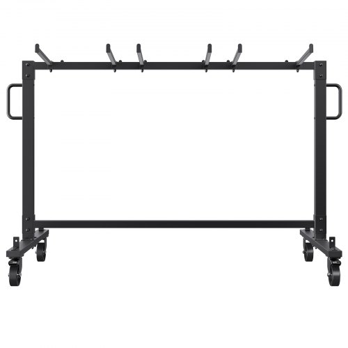 VEVOR Folding Chair Cart, Single Layer Mobile Stackable Chair Dolly ...