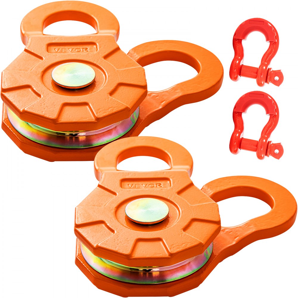 VEVOR Snatch Block Pulley Snatch 11T/25,000 LBS Capacity Recovery Winch ...