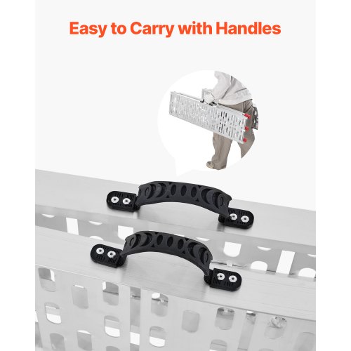 1500 lbs Aluminum Ramps 2Pcs Heavy-duty Loading Ramps with Handles ...