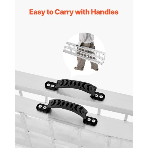 600 lbs Aluminum Ramps 1Pcs Heavy-duty Loading Ramps with Handles ...