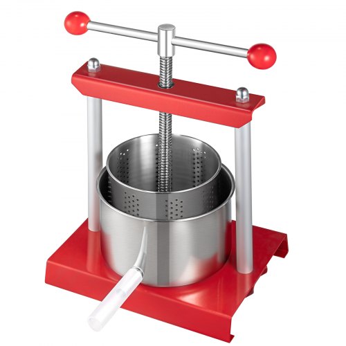 VEVOR Fruit Wine Press, 0.53Gal/2L Grape Press for Wine Making, Wine ...