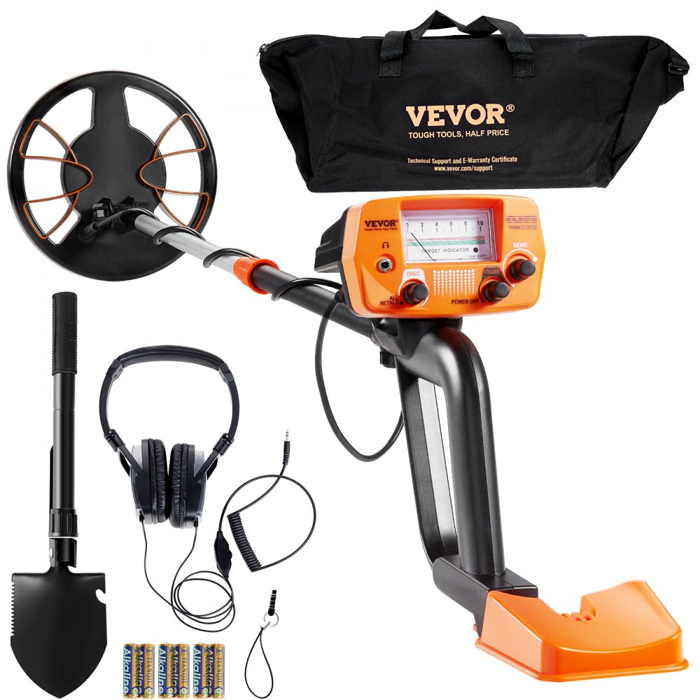 VEVOR Metal Detector for Adults & Kids, 8 Inch Waterproof Search Coil ...