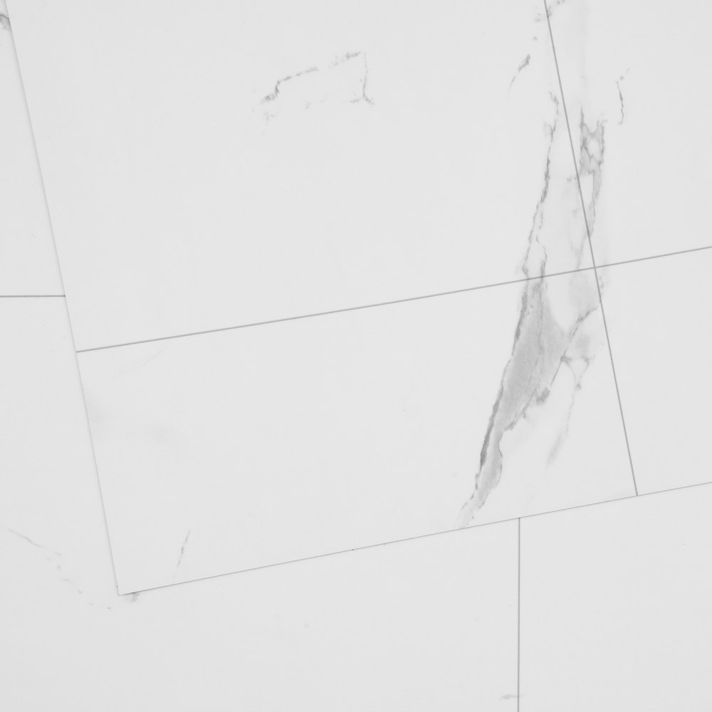 Vevor Self Adhesive Vinyl Floor Tiles 390 X 236 Inch 15mm Thick Peel And Stick White Marble